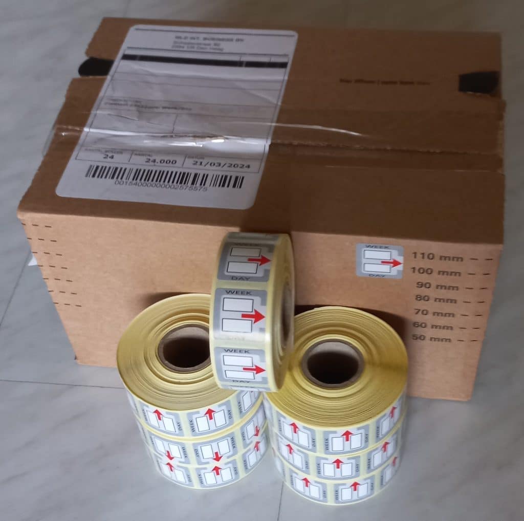 Week/Day fifo label 3000 labels / €27 - Info Food Labels & OnlinePrint ...